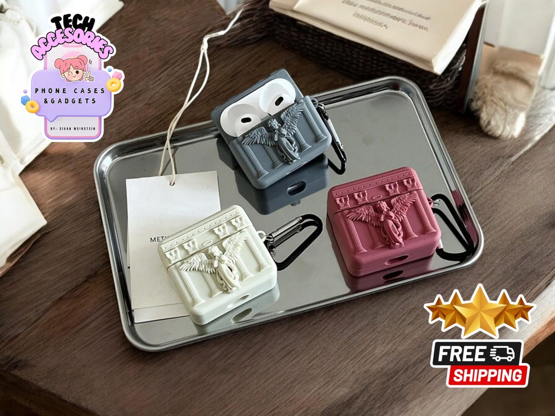 Retro Earbuds Case | Soft Silicone Cover | Artistic Creative Design ...
