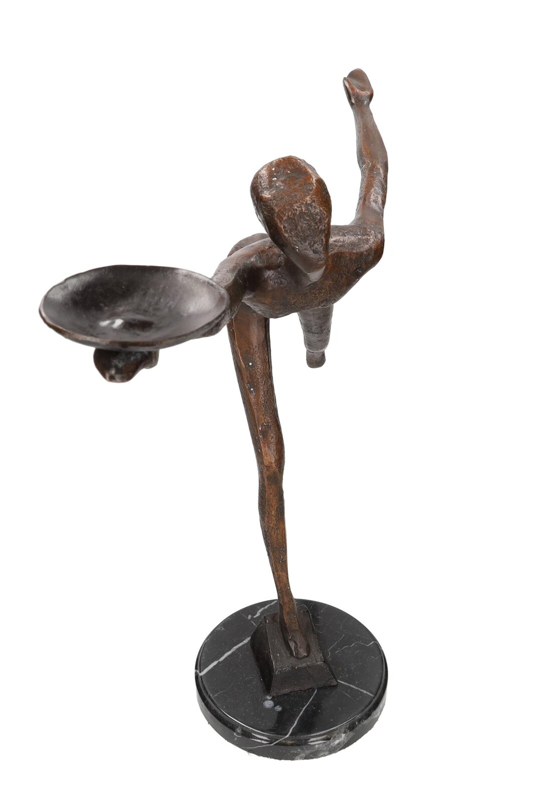 Vibrant Bronze Sculpture of Sprinting Figure Dynamic Art Piece for ...