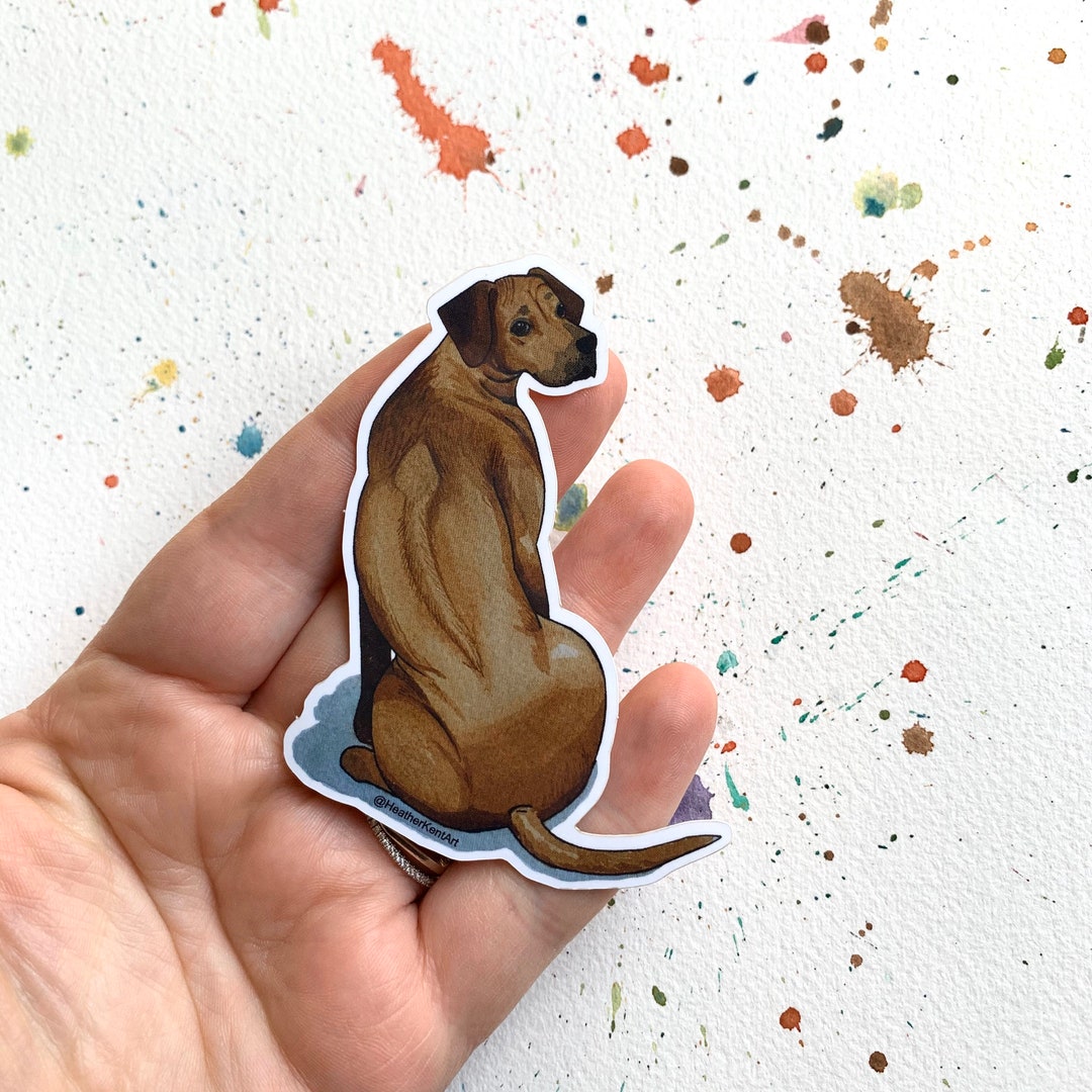 Rhodesian Ridgeback Sticker, Dog Vinyl Sticker, 3inch, Doggos - FREE ...