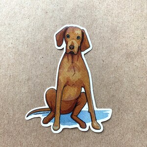 Vizsla Art Sticker, Dog Breeds Sticker Decal, Dog Vinyl Sticker, 3inch ...