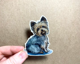 Vinyl Sticker Yorkshire Terrier Yorkie - Etsy