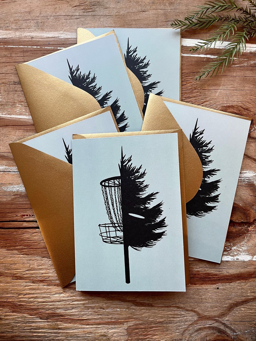 Disc Golf Gifts Disc Golf Greeting Cards Pack of Five 5 - Etsy