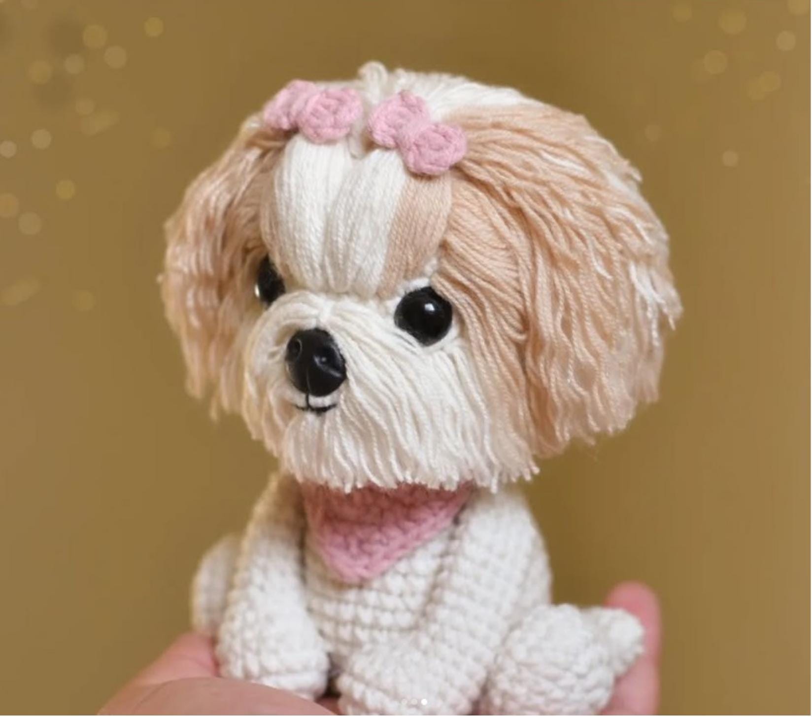 Crochet Shih Tzu Puppy Pattern - PDF Tutorial for Amigurumi Puppy, Shih ...