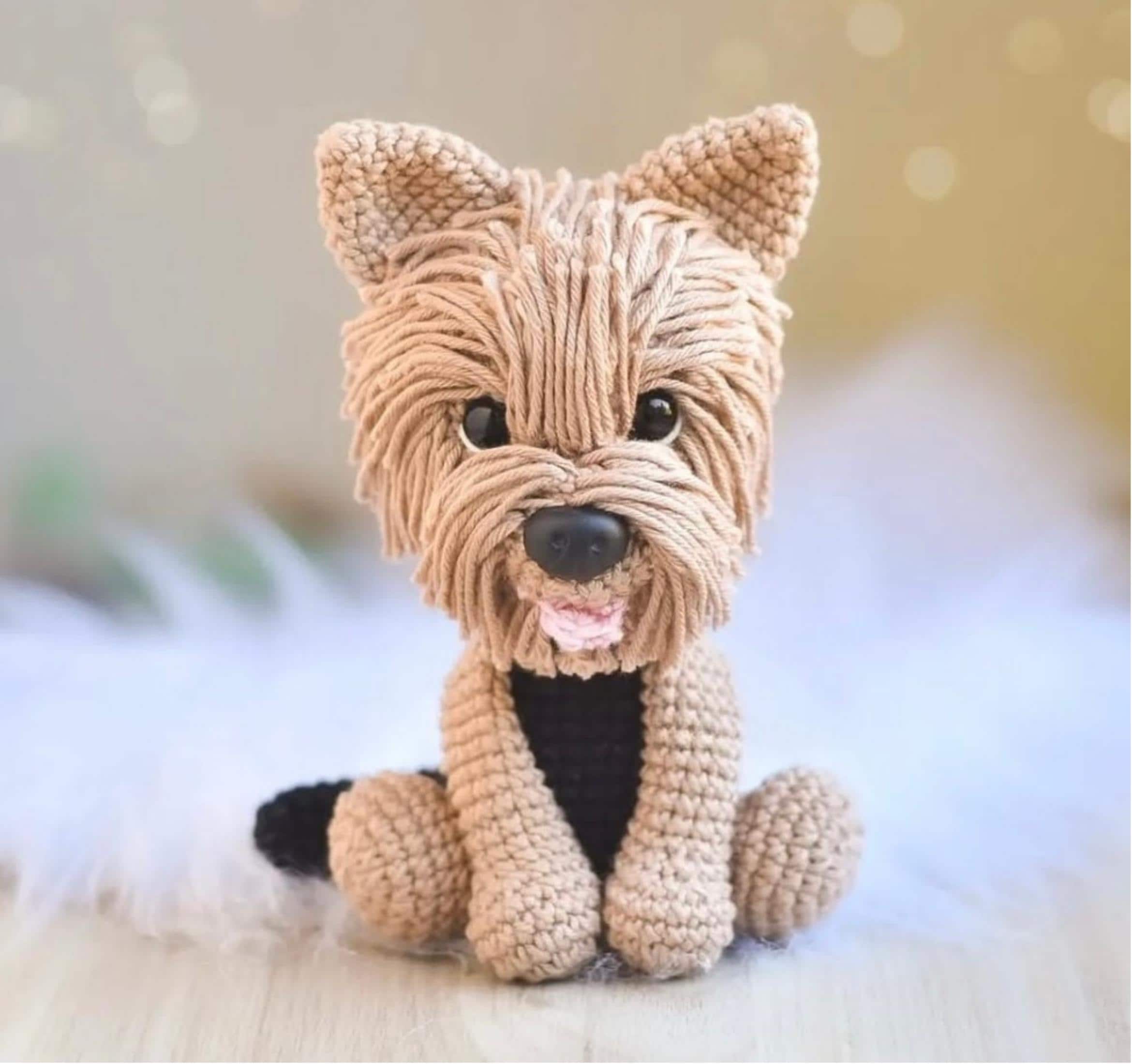 Crochet Yorkshire Pattern - Amigurumi Dog PDF Tutorial, Yorkshire Puppy ...