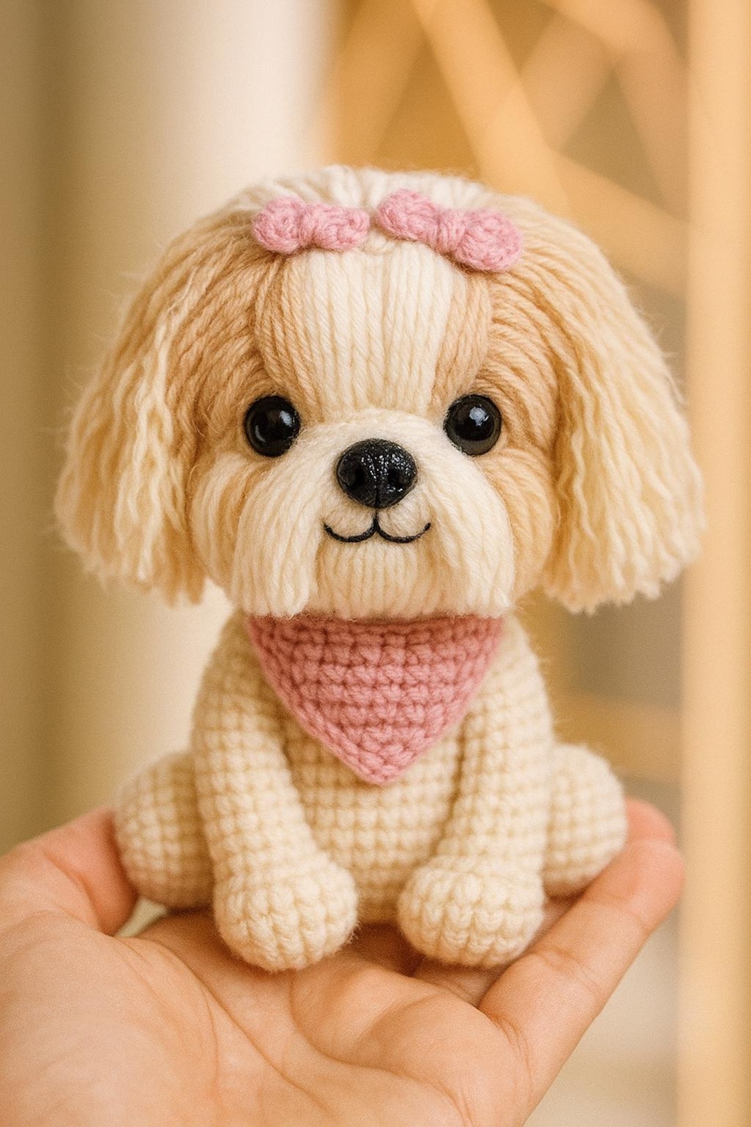Crochet Shih Tzu Puppy Pattern - PDF Tutorial for Amigurumi Puppy, Shih ...