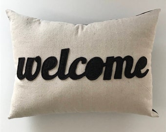Welcome Pillow | Etsy