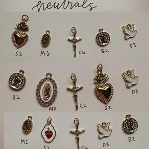 Personalizable Catholic Charm Necklace - Etsy