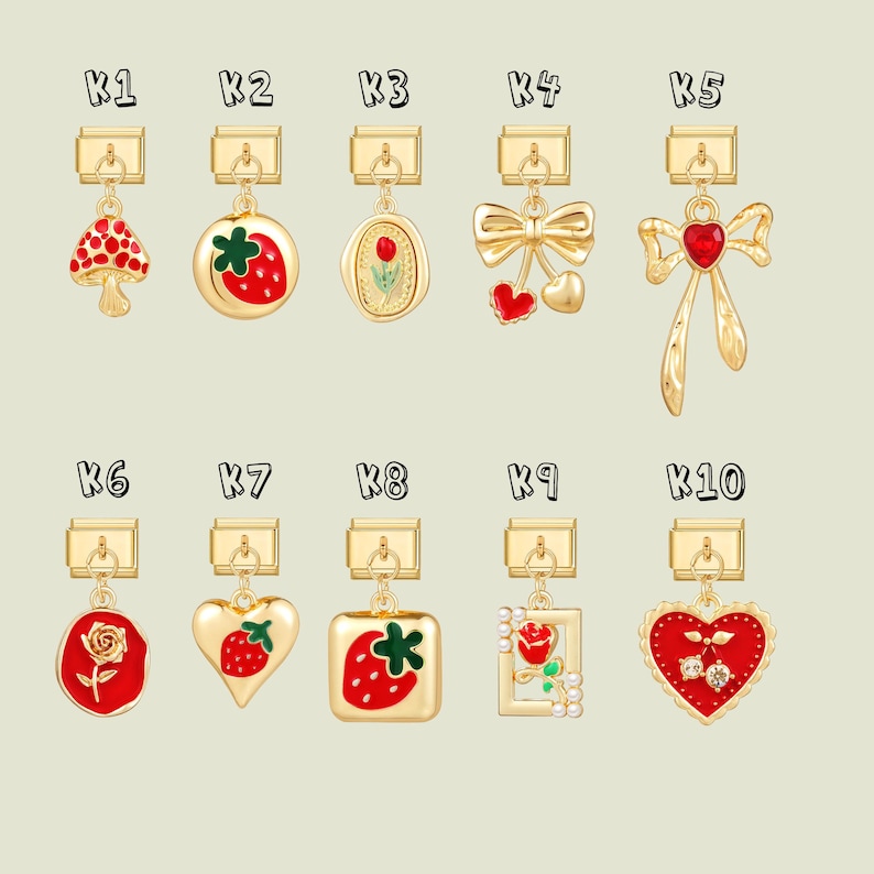 Custom Gold Italian Charms, Personalized Italy Charm Bracelets,gifts ...