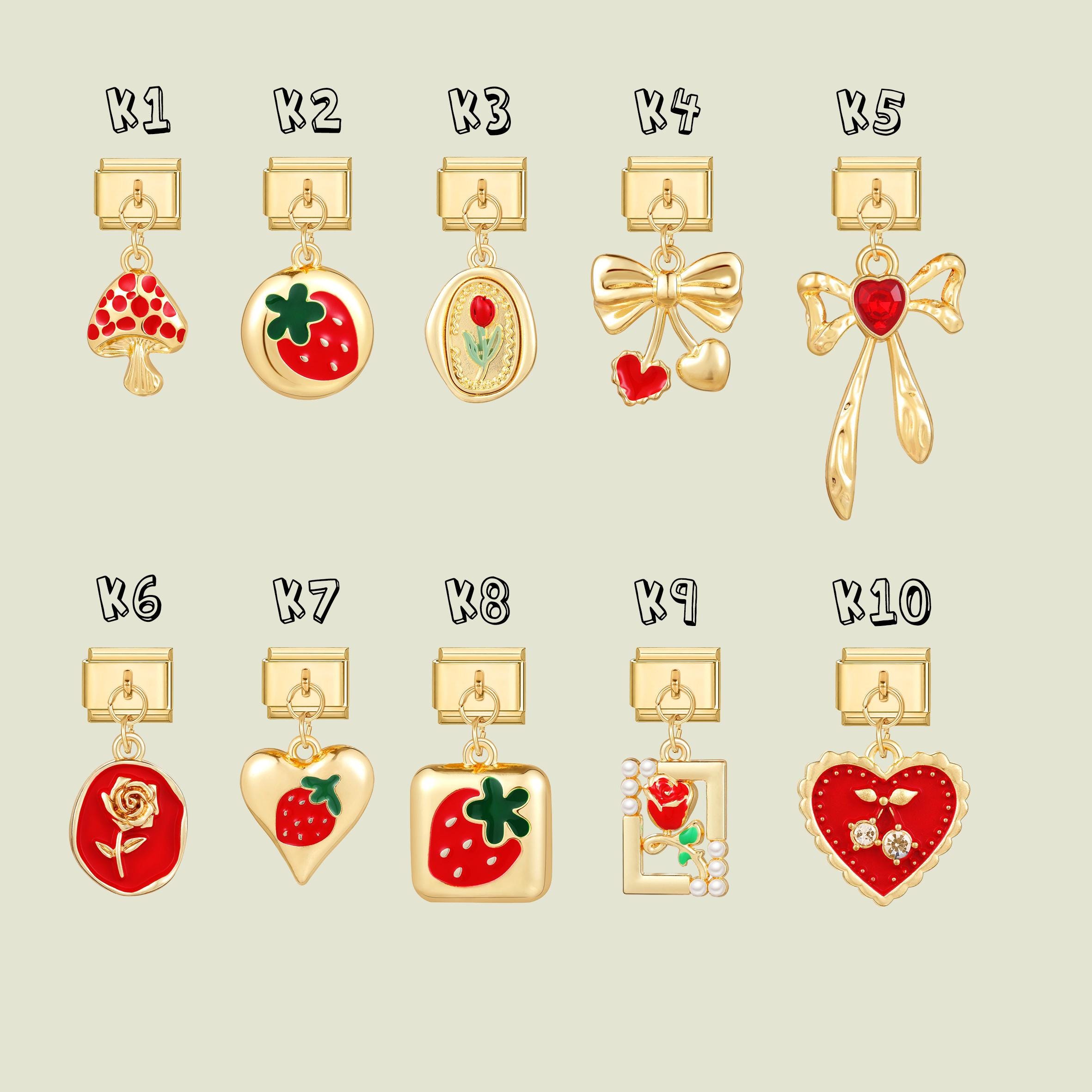 Custom Gold Italian Charms, Personalized Italy Charm Bracelets,gifts ...