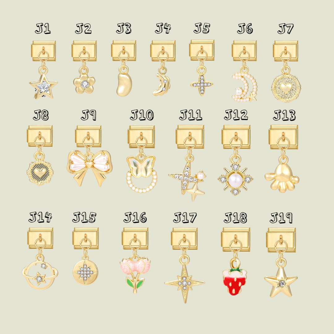 Custom Gold Italian Charms, Personalized Italy Charm Bracelets,gifts ...