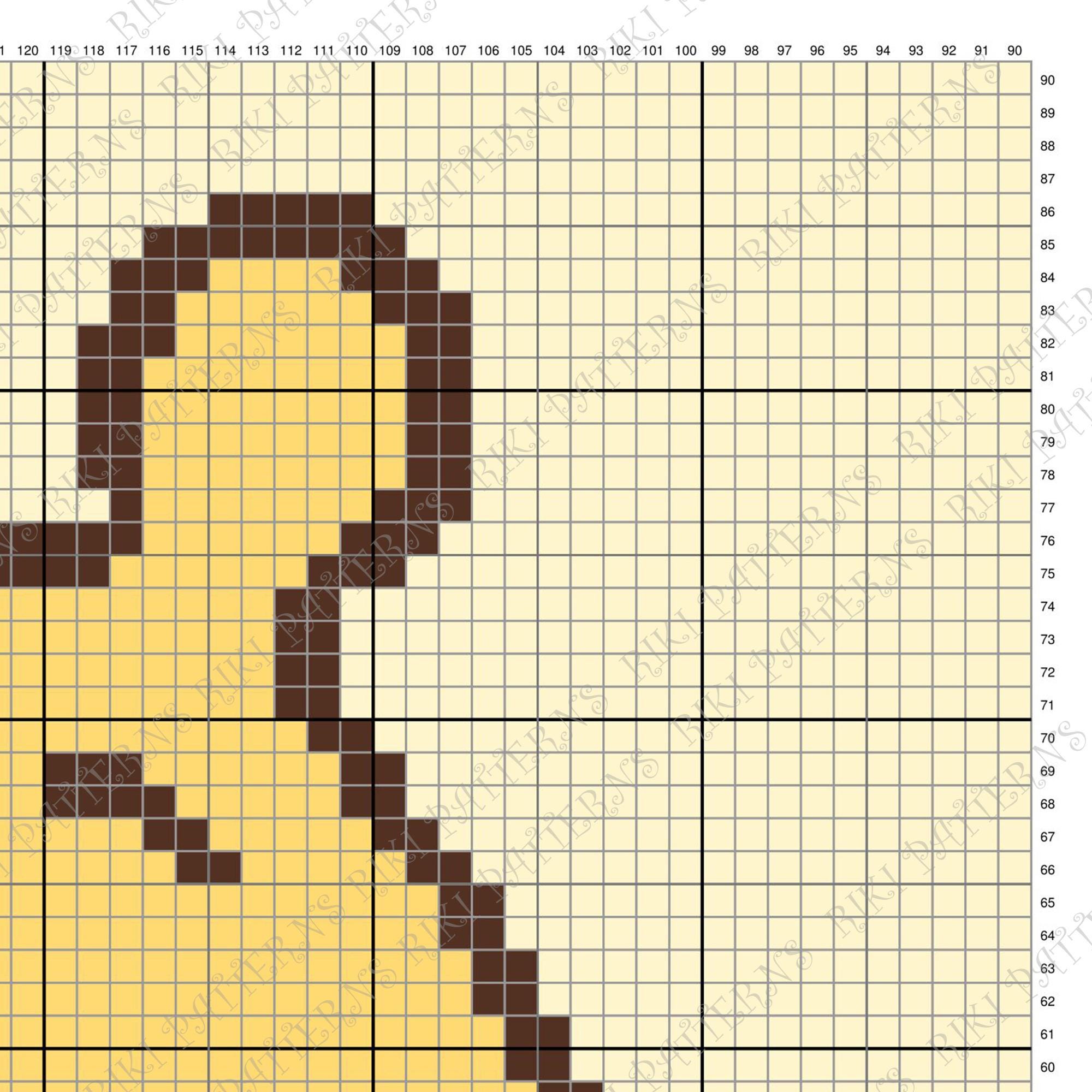 The Pooh Honey Pod Blanket C2C CROCHET PATTERN 90x90 Squares Winnie ...