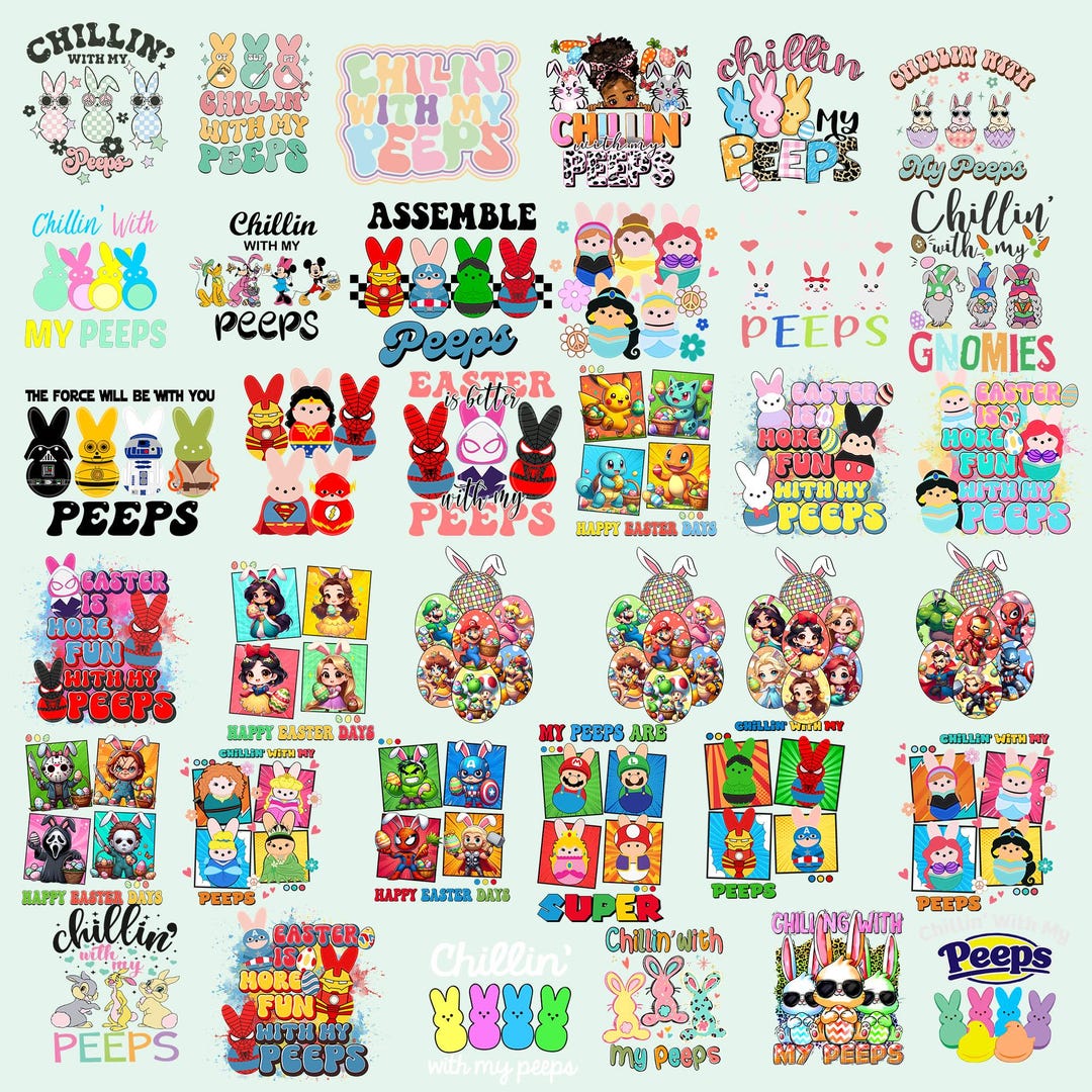Cartoon Earster Bundle Png, Superhero Easter Png, Character Cartoon ...