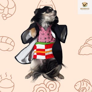 Dog Cat Anime Themed Kimono | Demon Slayer Nezuko | Cosplay Outfit ...