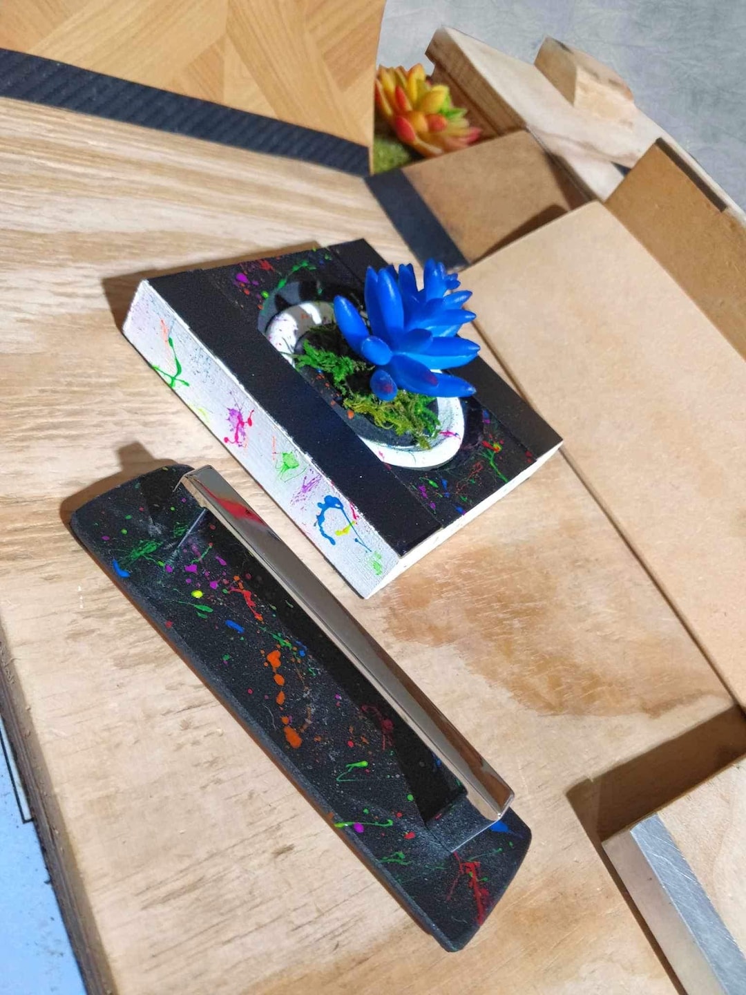 Neon Plaza Planter and Rail Combo for Fingerboards - Etsy