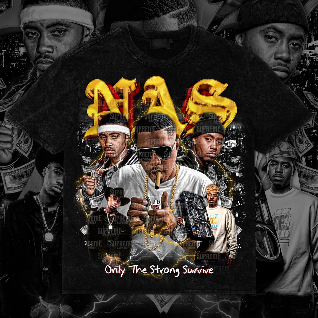 NAS Custom Design Tees PNG 13x15inc Digital Download Retro Vintage ...