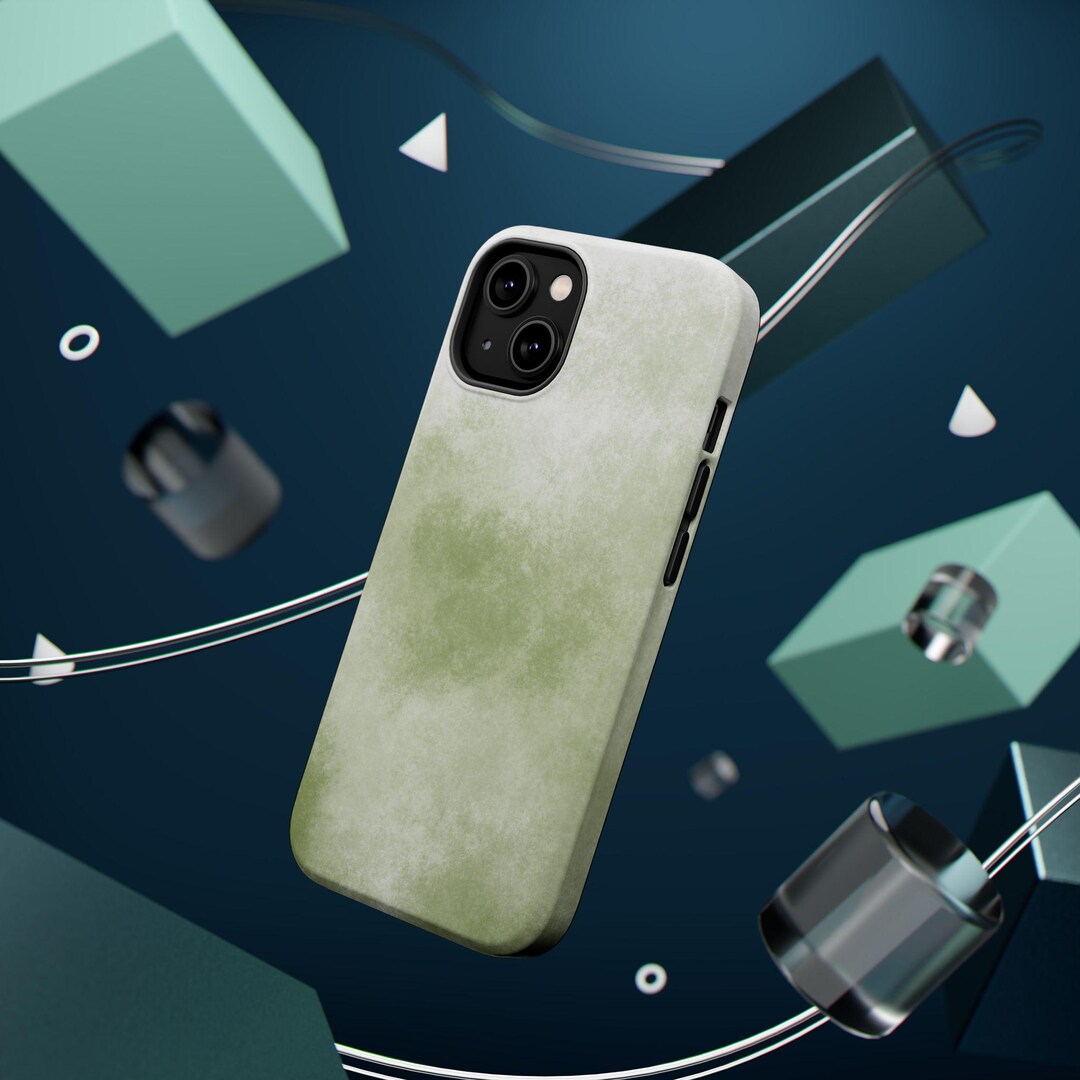 Magsafe Impact Resistant Phone Case Soft Green Watercolor - Etsy