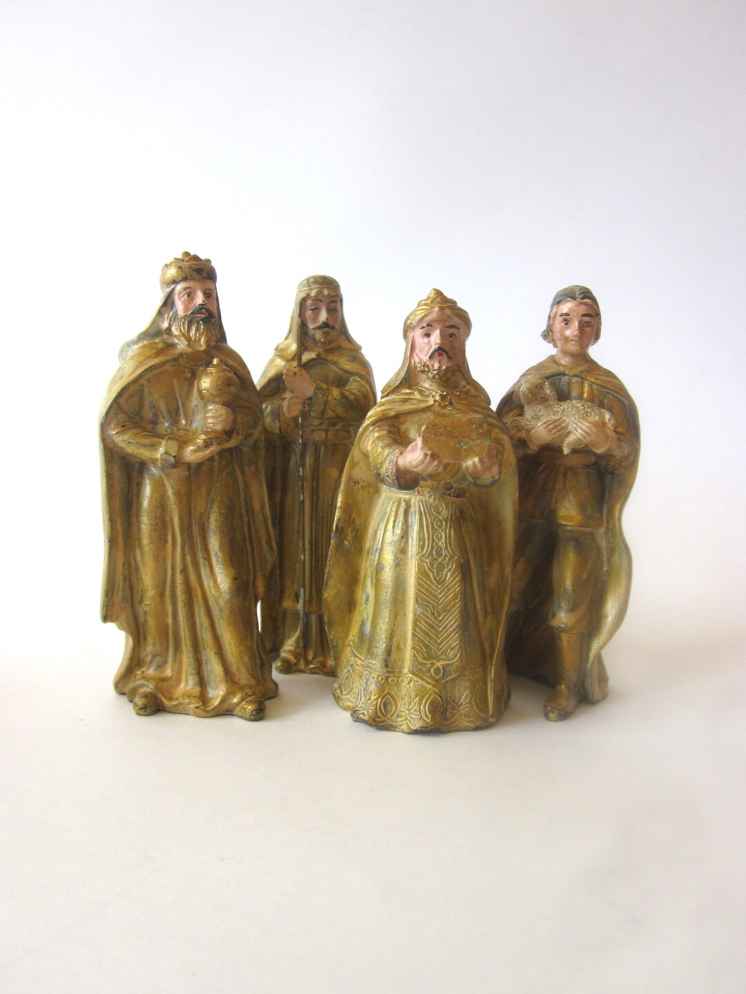Vintage Nativity Three Kings Wise Men Figurines - Etsy