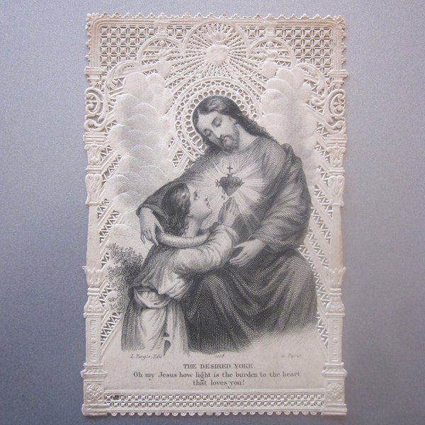 Lace Holy Card - Etsy