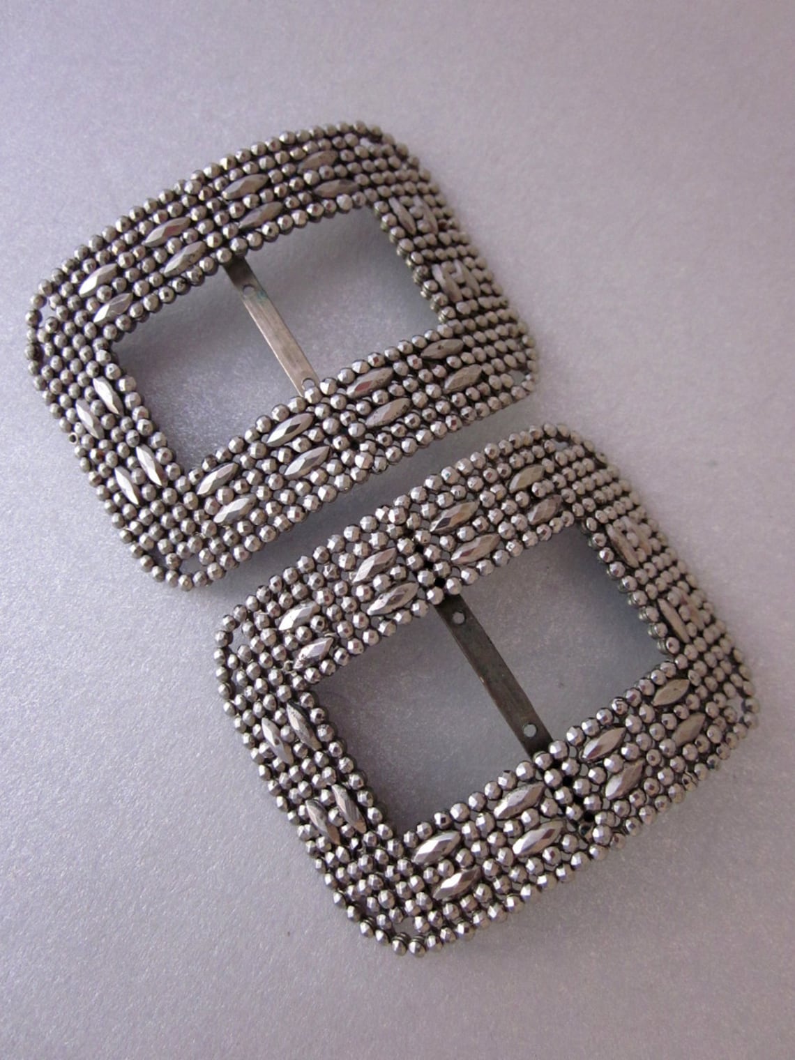 French Cut Steel Antique Shoe Clips /vintage Buckle - Etsy