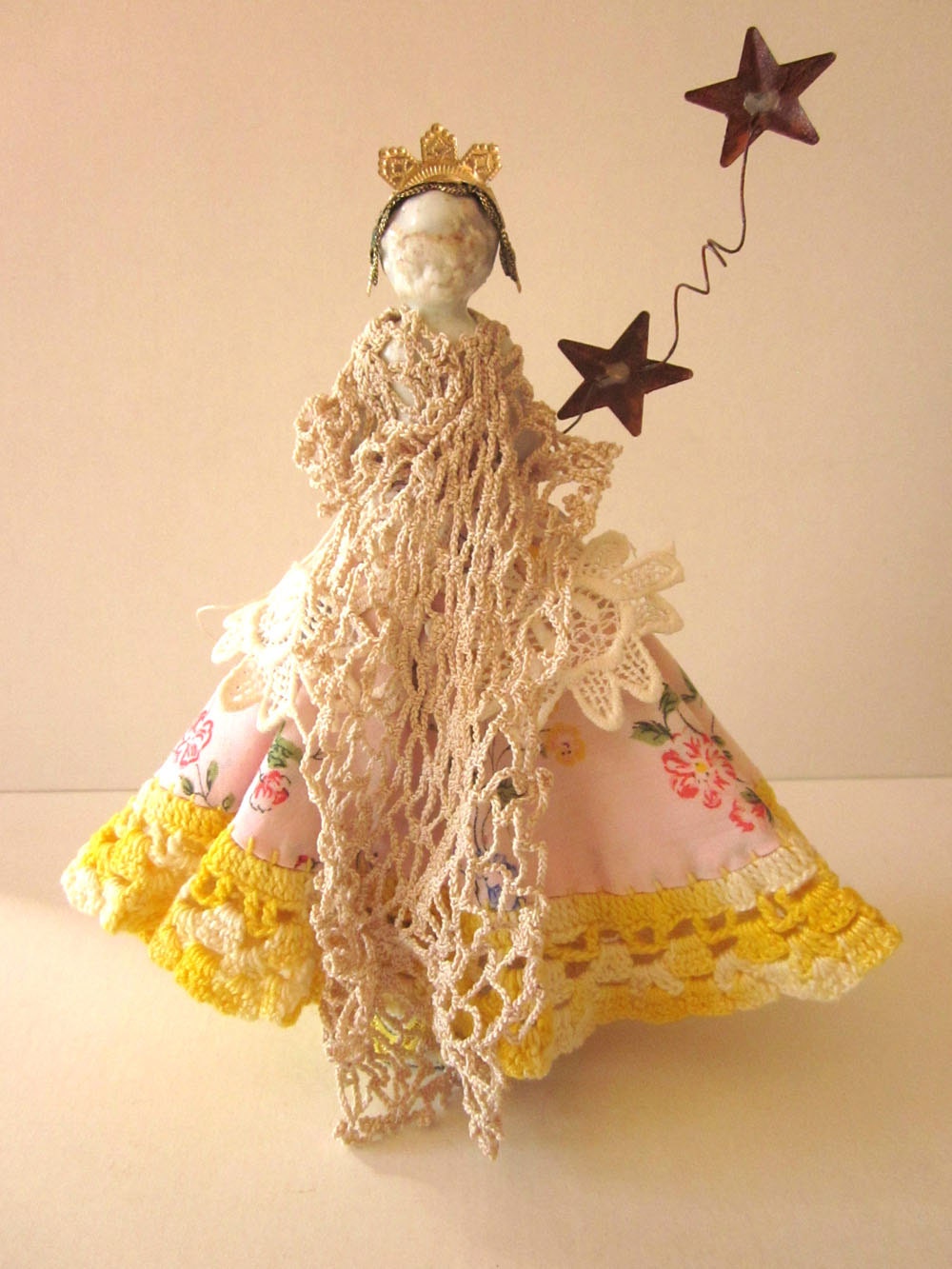 Art Doll Christmas Ornament Tree Topper - Etsy