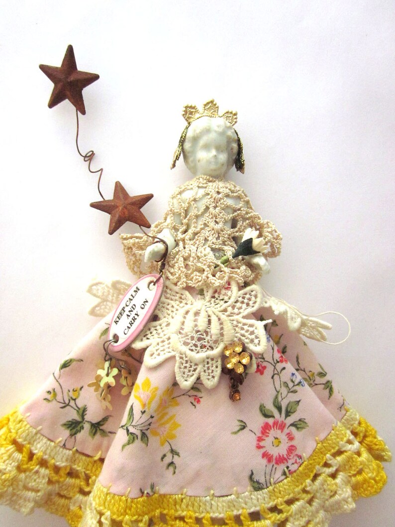 Art Doll Christmas Ornament Tree Topper - Etsy