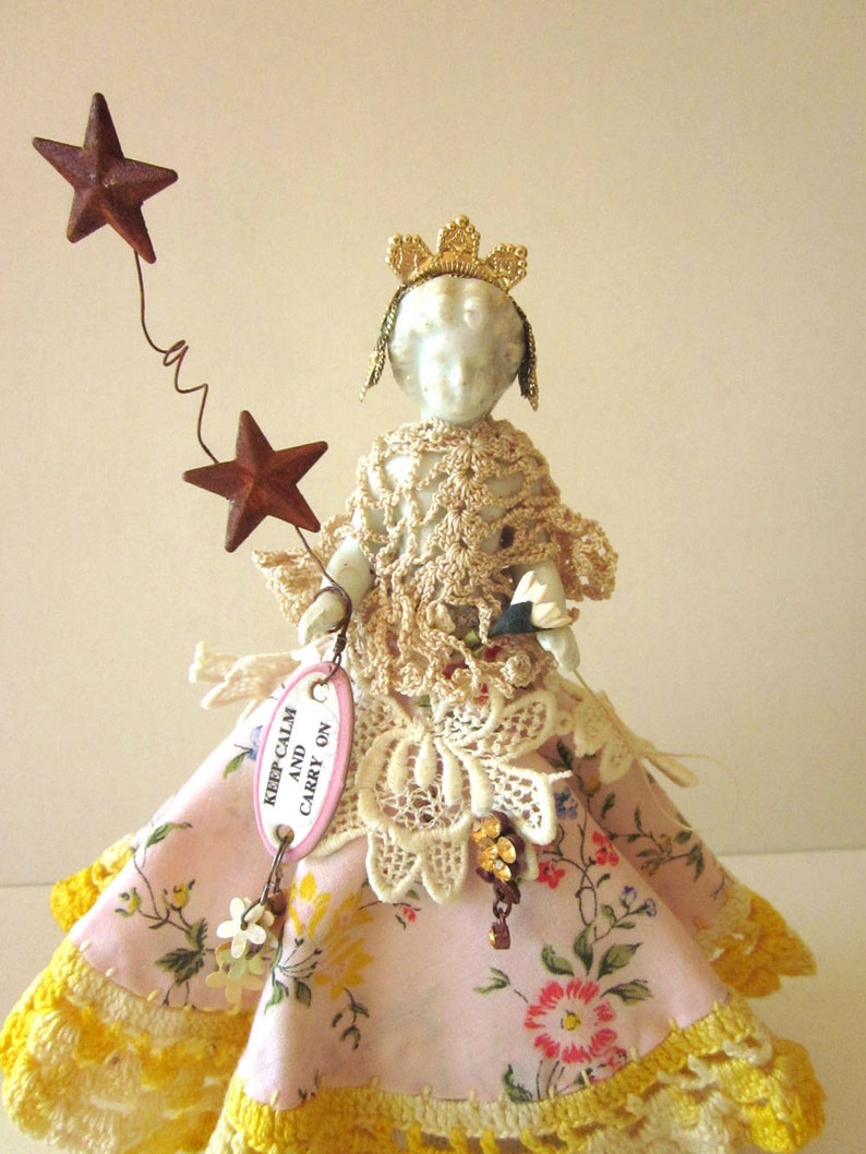 Art Doll Christmas Ornament Tree Topper - Etsy