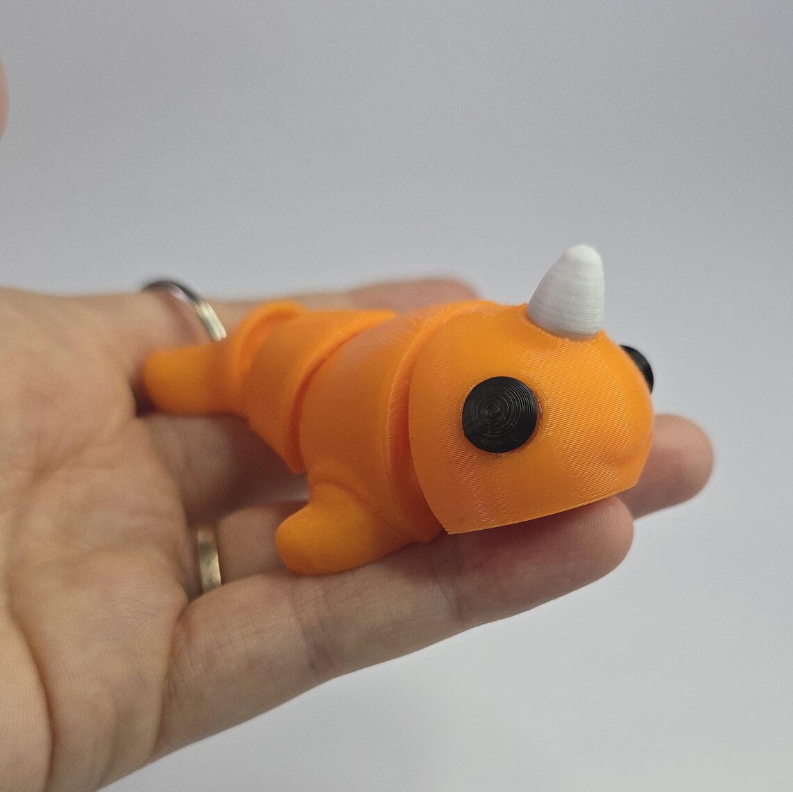 3D Printed Flexi Narwhal Keychain: Movable Ocean Animal Fidget Toy - Etsy