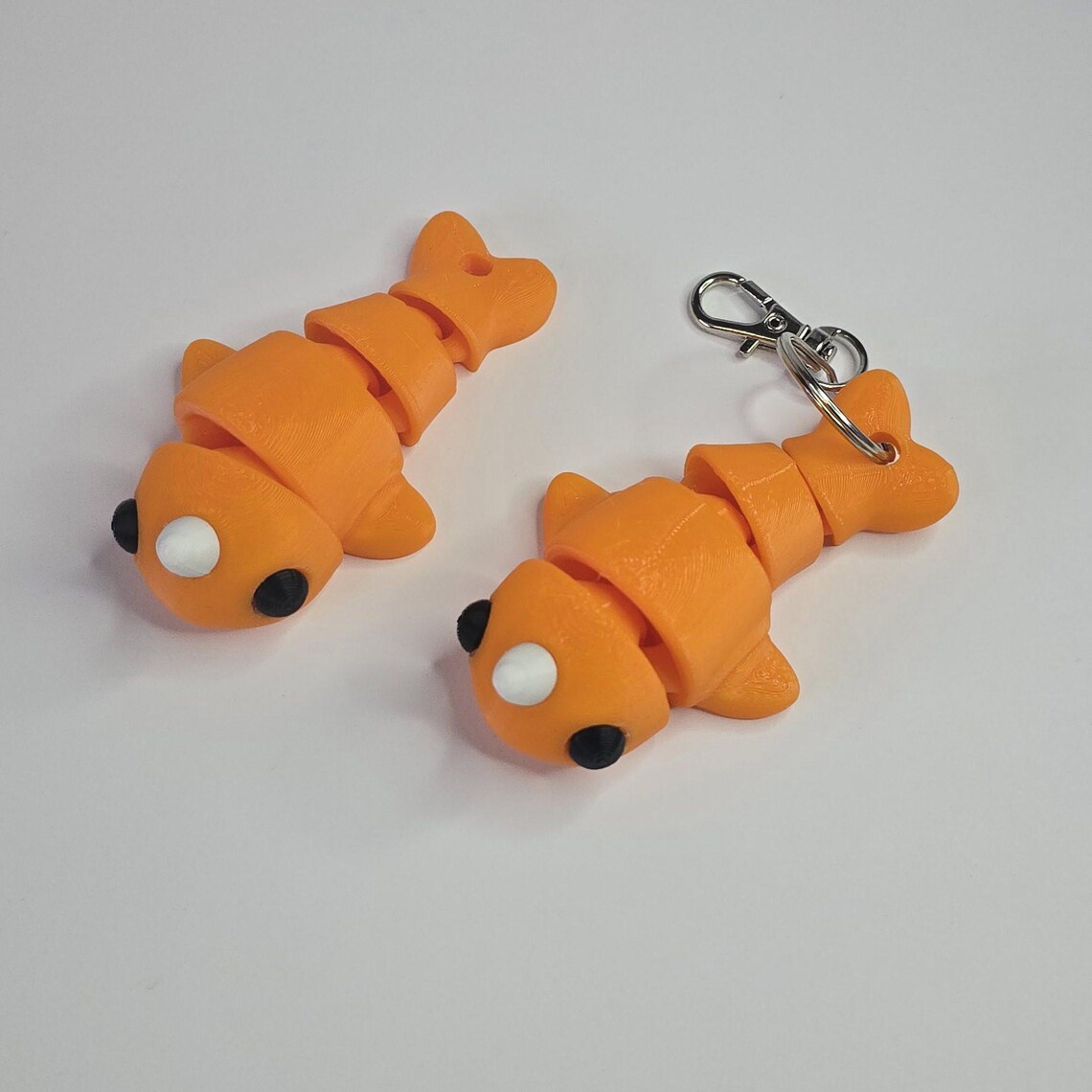 3D Printed Flexi Narwhal Keychain: Movable Ocean Animal Fidget Toy - Etsy