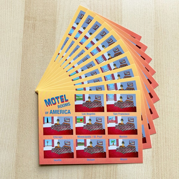 Motel Postcards - Etsy
