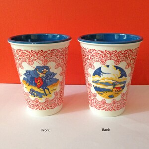 Western Cups, Set of 4 12 Oz Melamine Cups, Western Tumblers, Cowboy ...