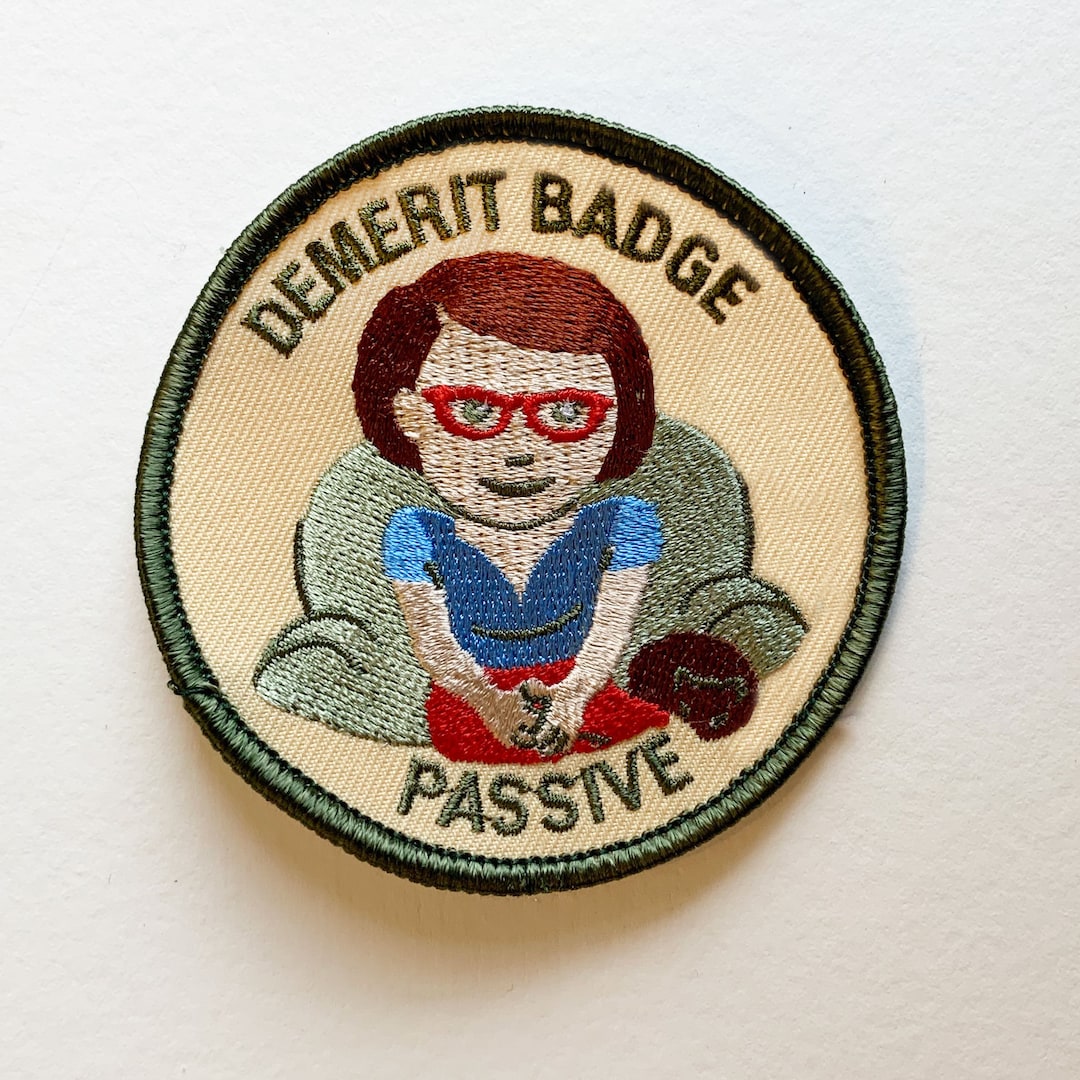 Passive Demerit Badge, 3" Embroidered Patch - Etsy