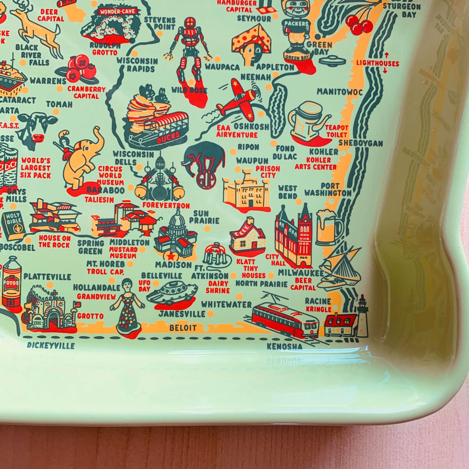 Wisconsin Casserole Stoneware 2-quart Gift-boxed Wisconsin - Etsy