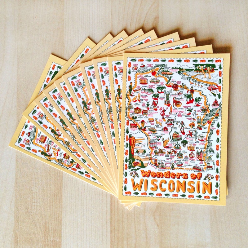 Souvenir Postcard Book - Etsy