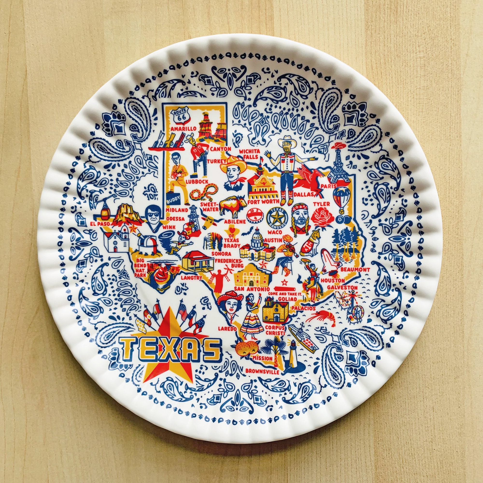 State Map Plates, 9" Melamine, Your Choice - Etsy
