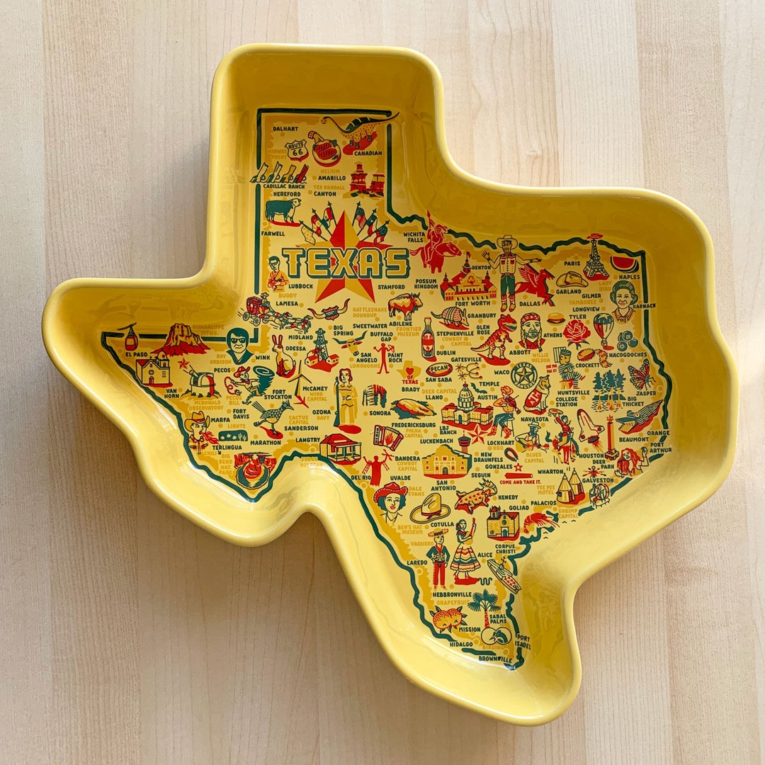 Texas Map Casserole: 2 Qt Stoneware Oven to Table Boxed Baking Dish - Etsy