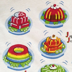 Jello Tea Towel: Jiggly Jels Silkscreened Cotton Kitchen Towel - Etsy