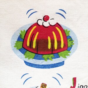 Jello Tea Towel: Jiggly Jels Silkscreened Cotton Kitchen Towel - Etsy
