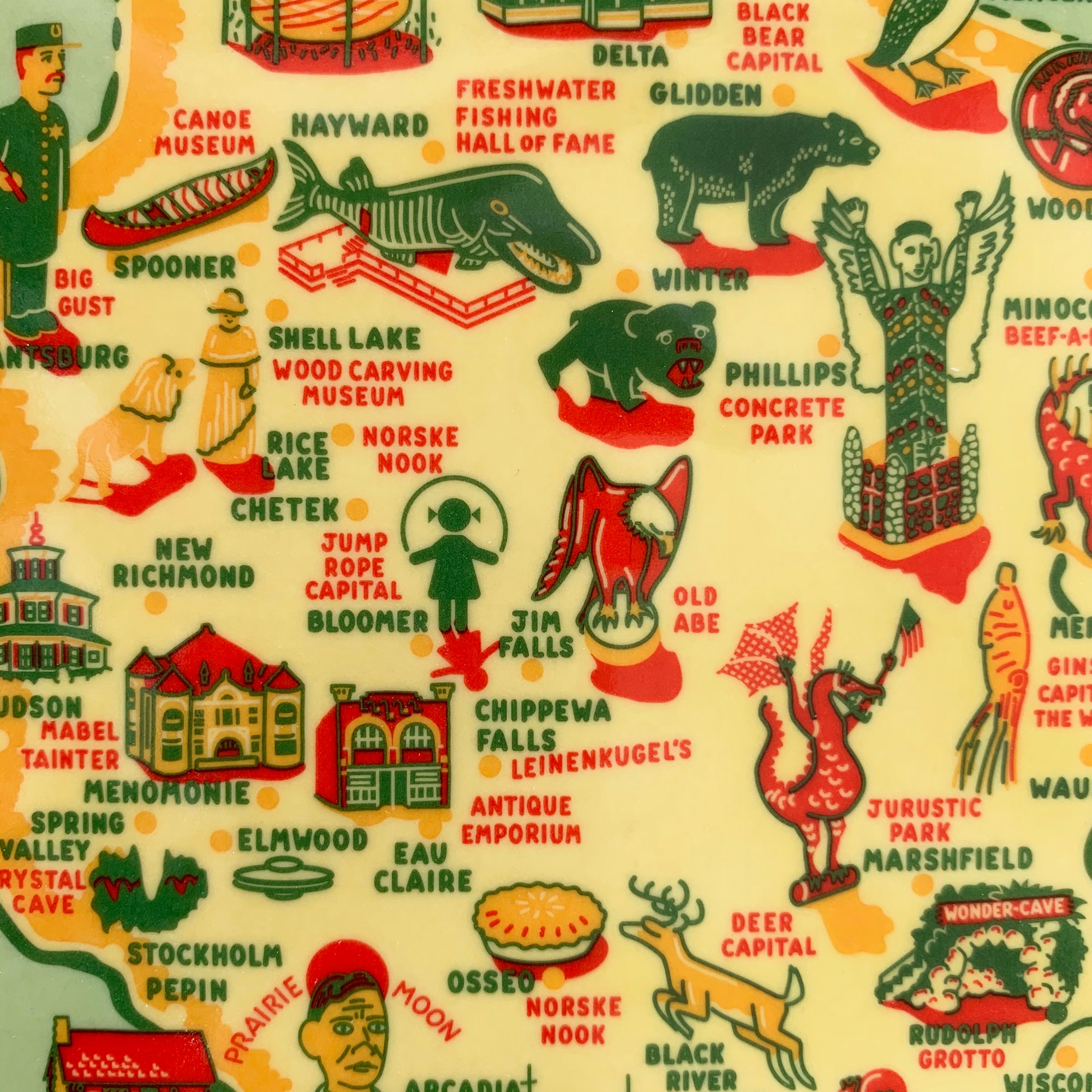 Wisconsin Tray 9 by 13 Melamine Tray Wonders of | Etsy