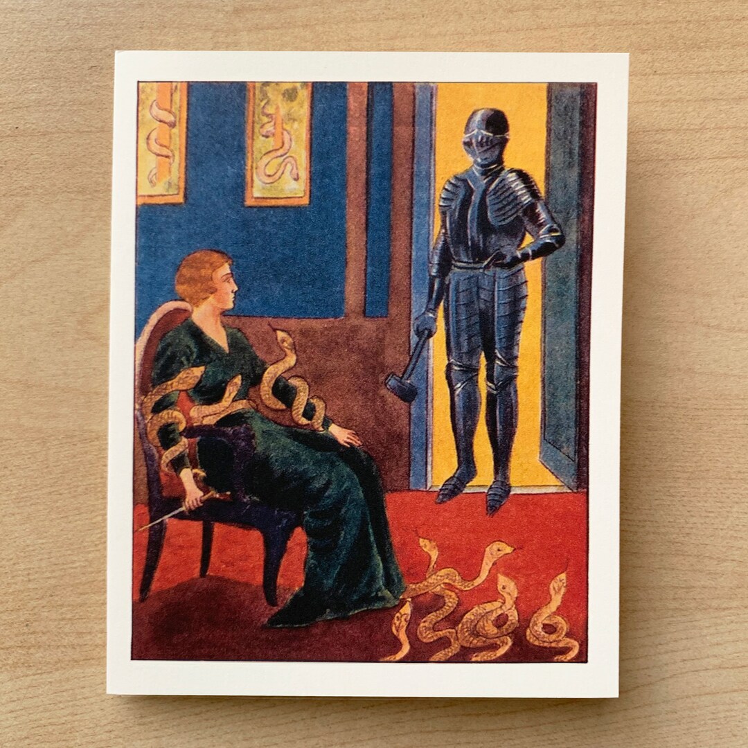 Snakes and Armor Birthday Card: WTF Modified Vintage Image - Etsy