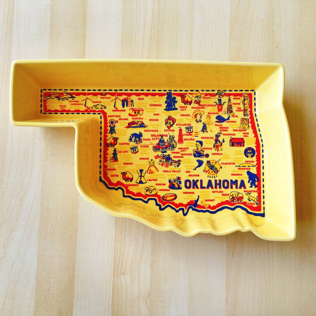 Oklahoma Map Casserole: 2 Qt. Stoneware Oven to Table Boxed Baking Dish ...