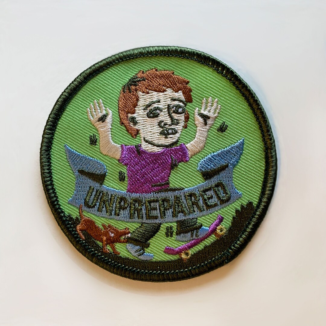 Unprepared Demerit Badge, 3" Round Embroidered Unprepared Demerit Badge ...