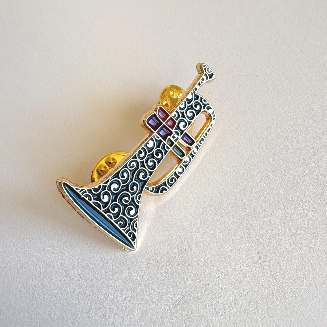 Art Deco Trumpet Pin – 1920s Gatsby Jazz Vintage Brooch - Etsy
