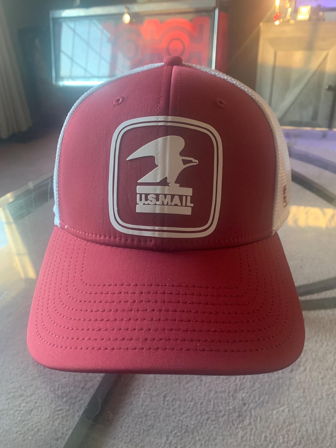 Vintage USPS Logo Baseball Hat/flex Fit L/XL - Etsy