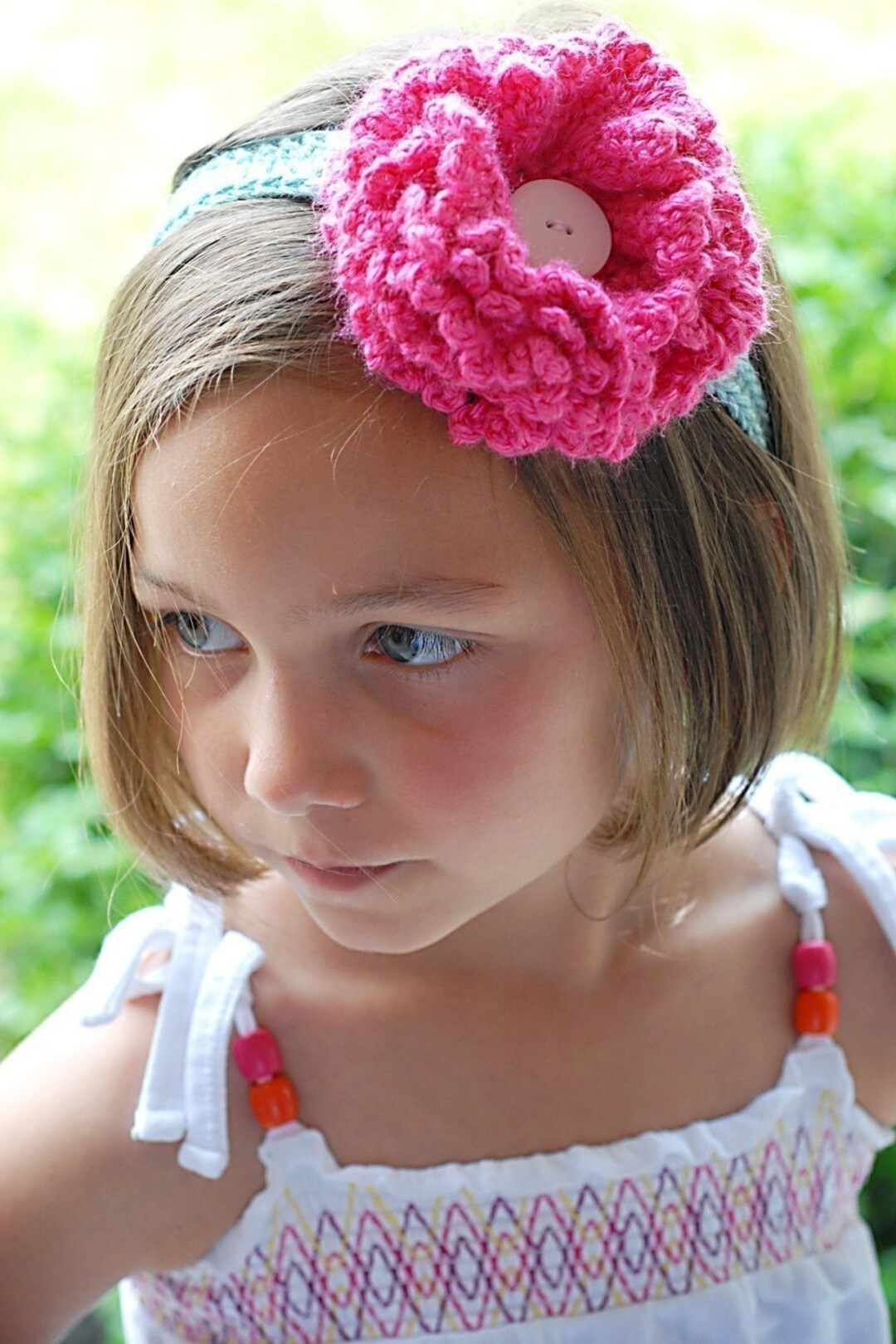 Foo Foo Flower Headband Crochet Pattern instant Download permission to ...
