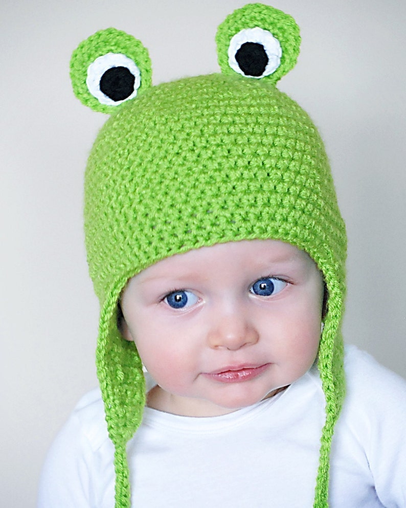 The Original Froggy Earflap Hat Crochet Pattern *instant Download ...