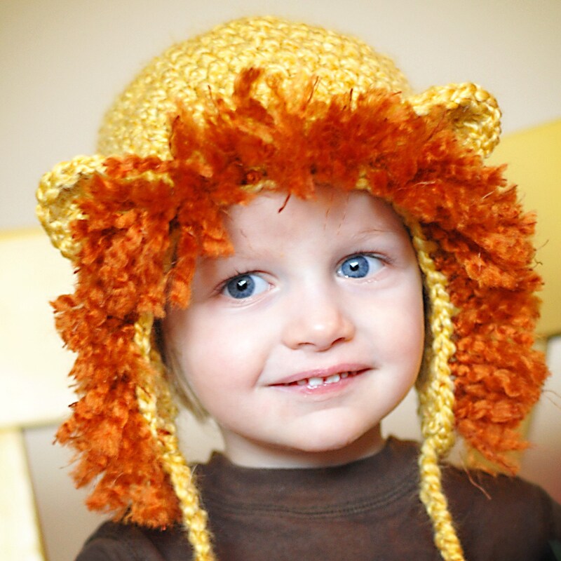 Crochet Lion Hat - Etsy
