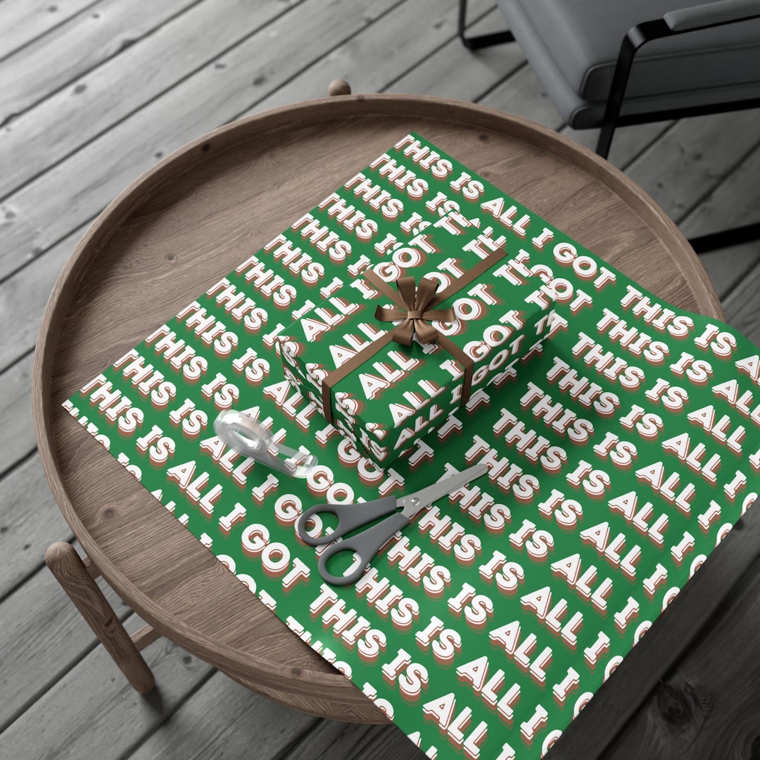 Funny Christmas Wrapping Paper Hilarious Holiday Gift Wrap, Unique Xmas ...