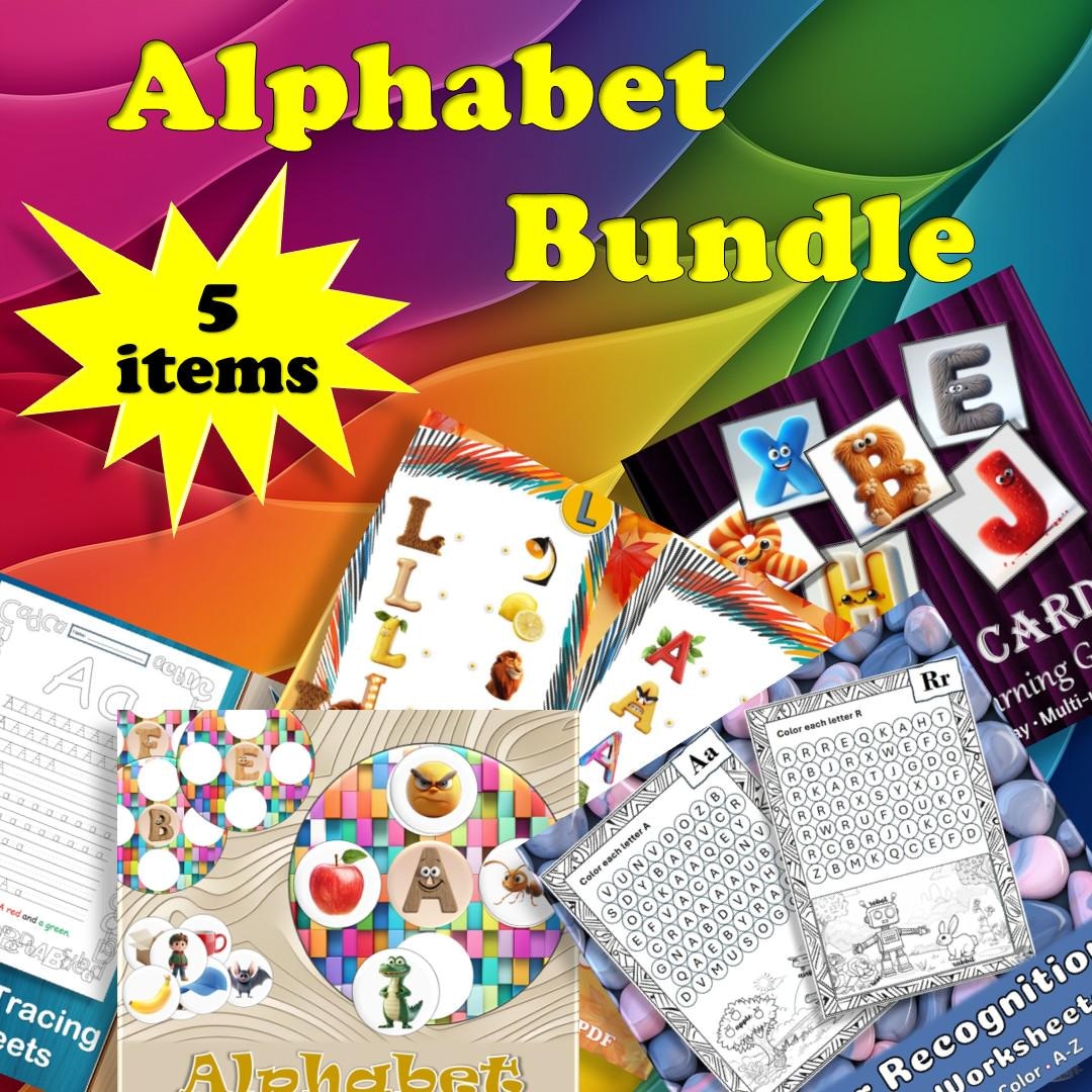 Educational ABC Bundle for Kids | Worksheets, Cards and Activities ...