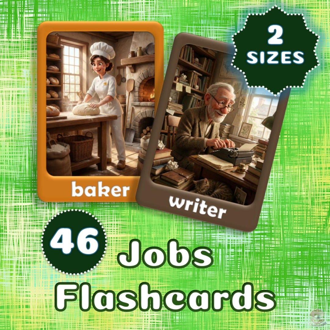 46 Community Helpers Flashcards | Printable Jobs Vocabulary Cards (2 ...