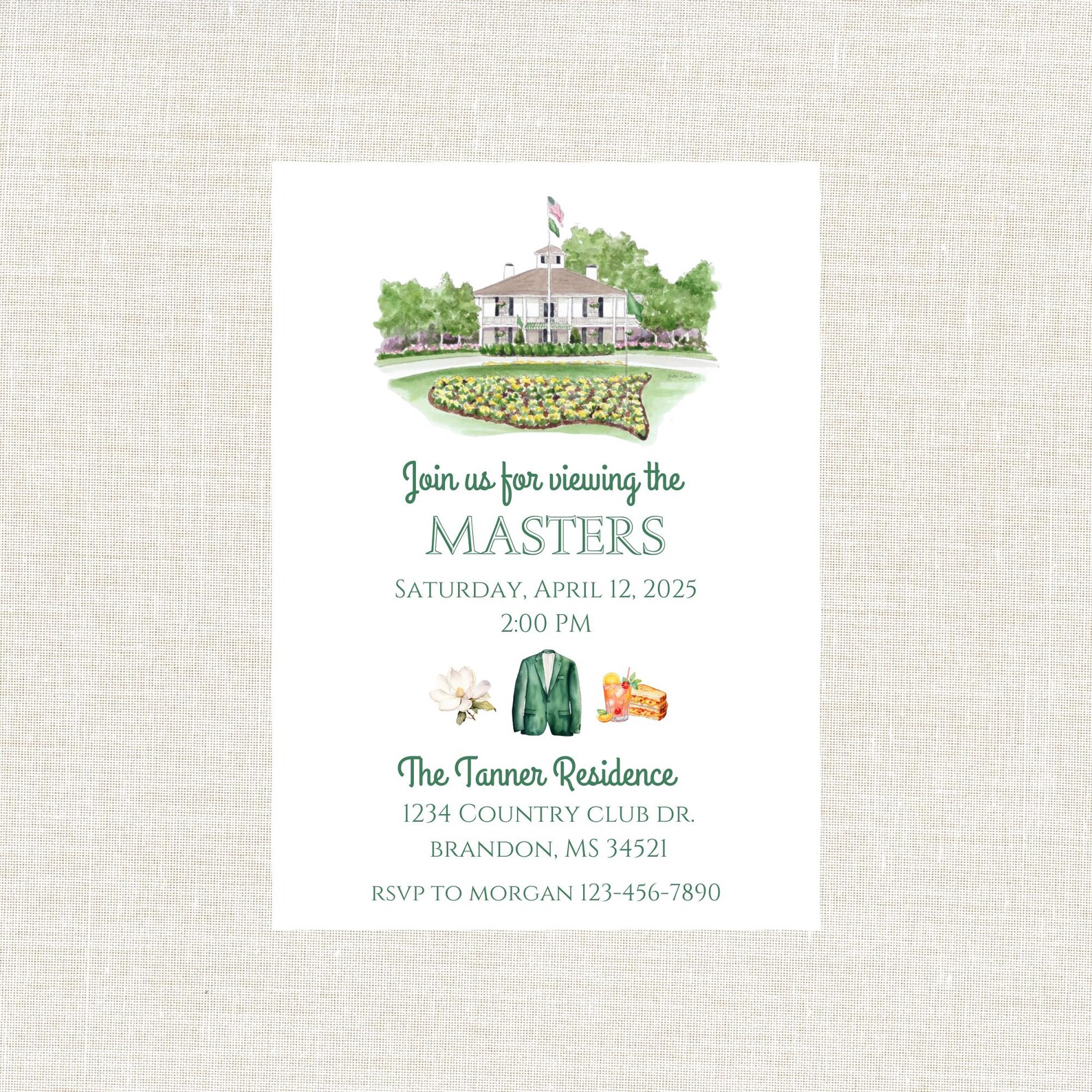 Masters Viewing Party, Masters Watch Party, Masters Viewing Party ...